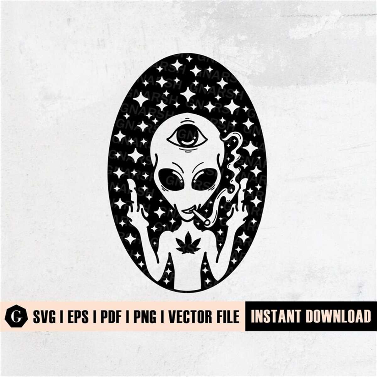 Alien Weed Svg | Alien UFO svg | Weed Svg | Cannabis Svg | C | Inspire ...