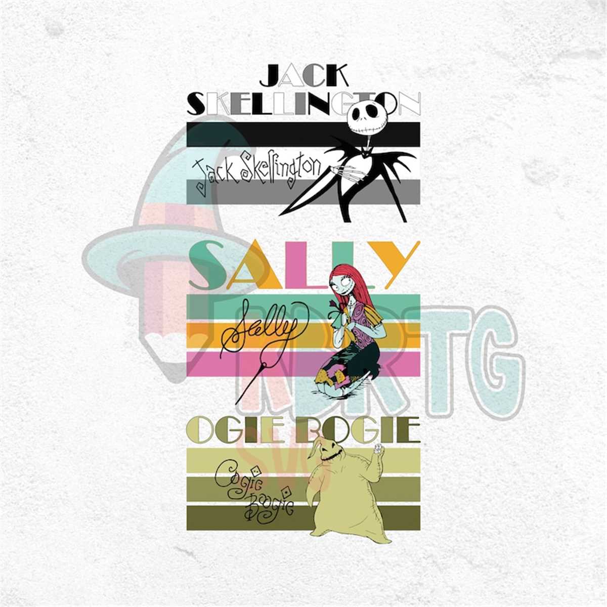 Jack and Sally Skellington PNG Bundle, Horror Halloween, Nig | Inspire ...