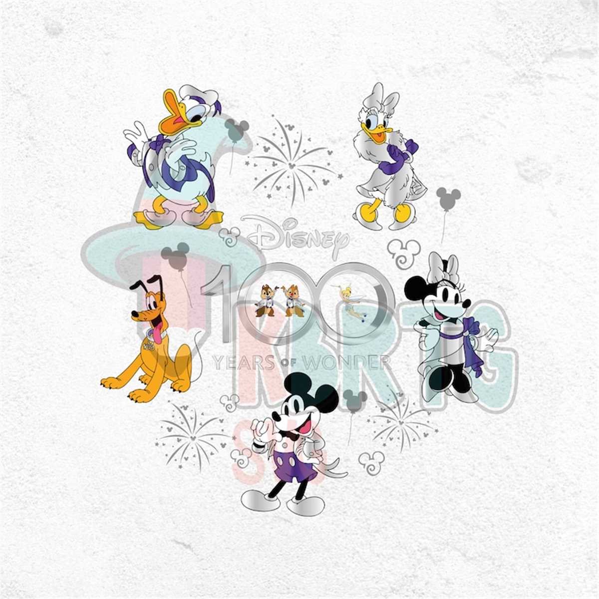 100 Years of Wonder Mickey Minnie 2023 PNG, D23 Expo Chip Da - Inspire ...