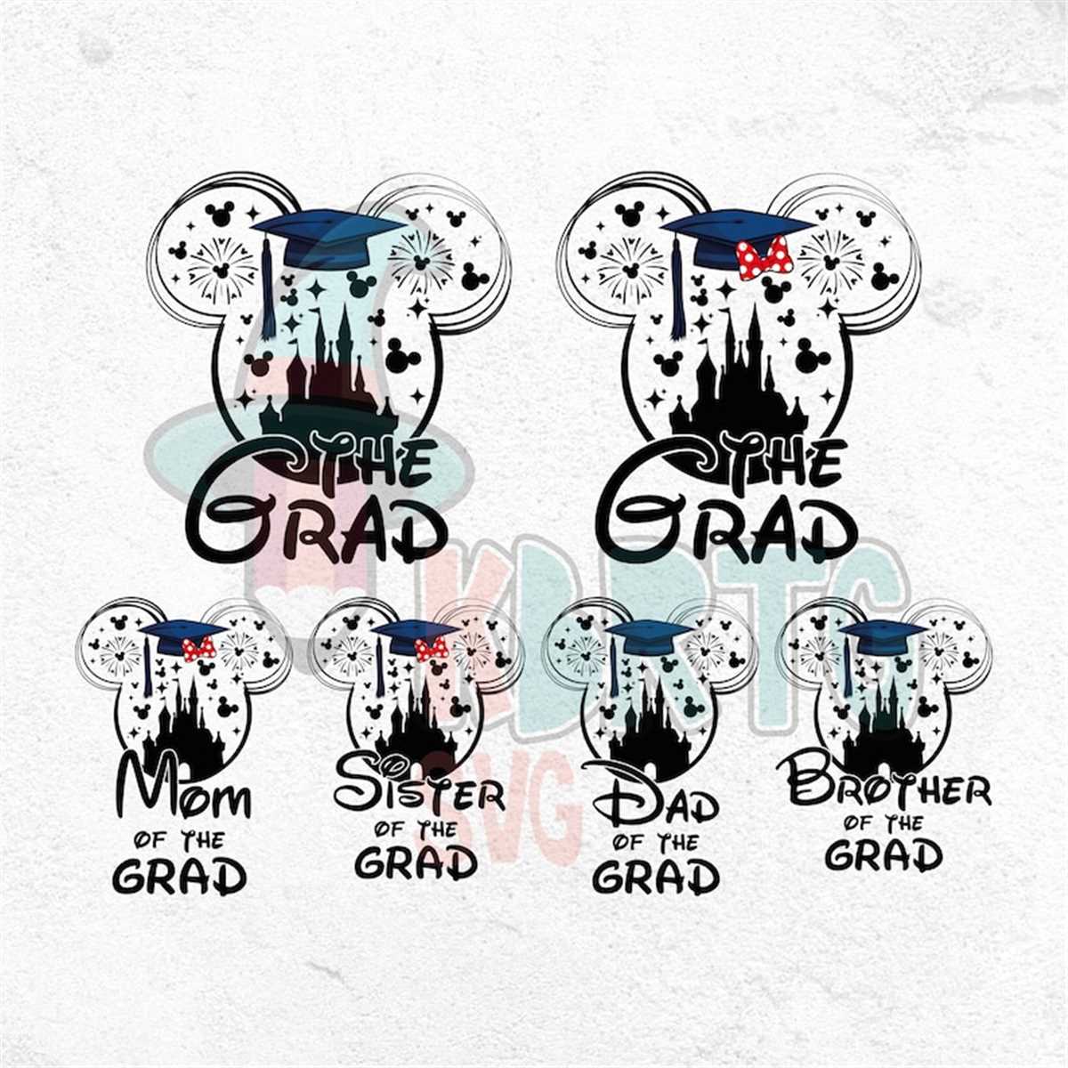 Graduation Senior 2023 Mickey PNG Bundle, Family Proud, Seni | Inspire ...