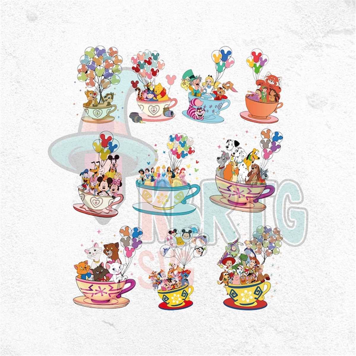 Castle Tea Cup Party PNG Bundle, Tea Party, Tea Cup Toy Stor - Inspire ...