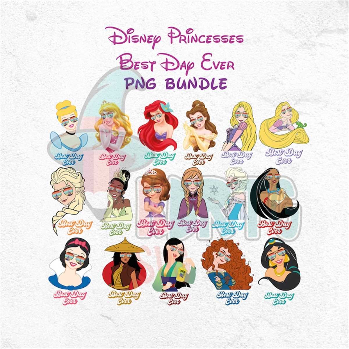 Princess Best Day Ever Png, Best Summer Ever PNG Bundle, Hel - Inspire ...