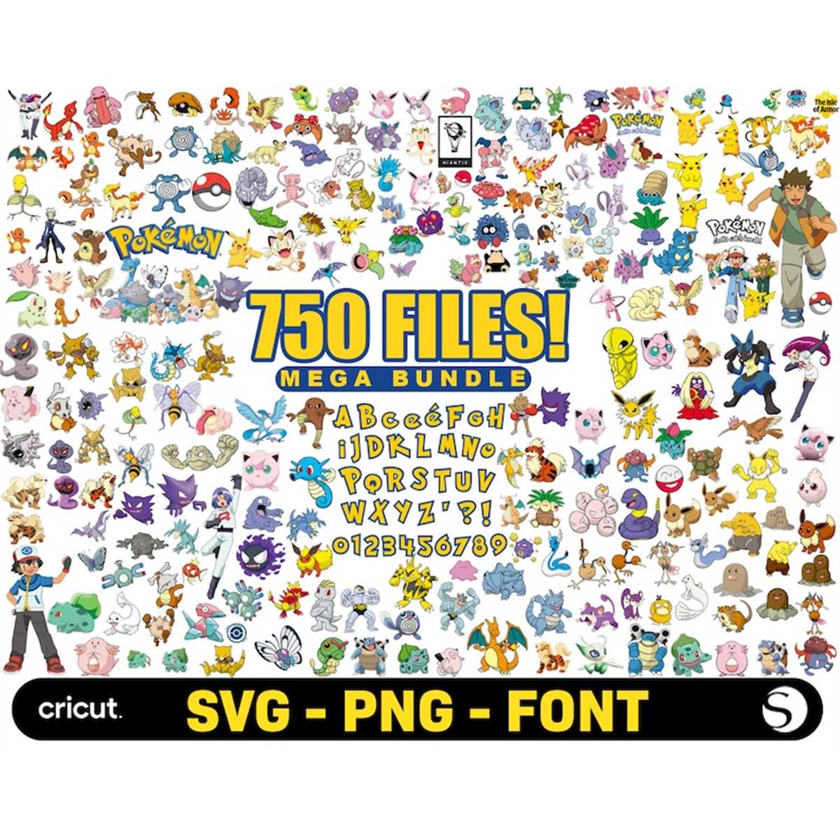 Pokemon Svg Mega Bundle, High quality Pokemon Png, Pokmon Sv | Inspire ...