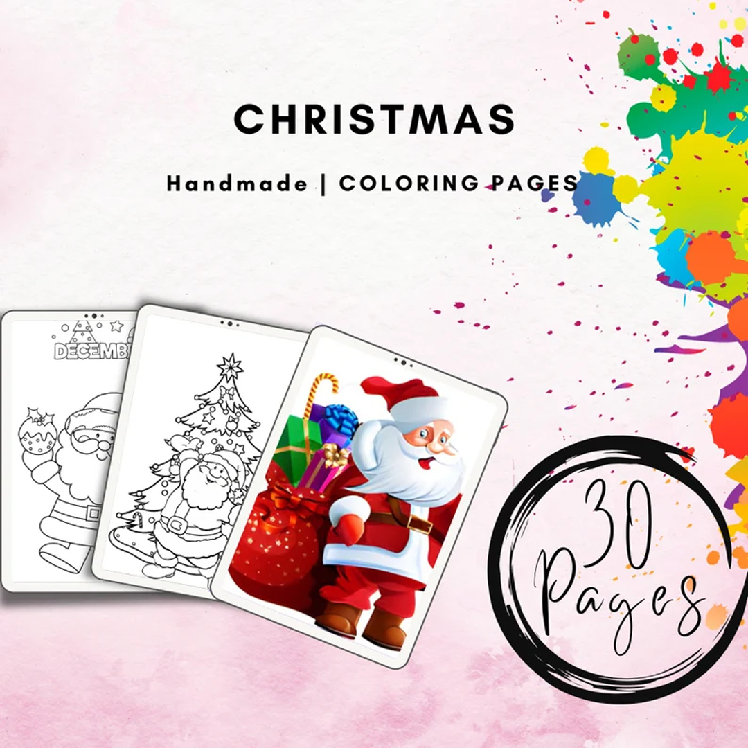 30 Christmas Coloring Pages, Christmas Coloring Pages for Ki | Inspire ...