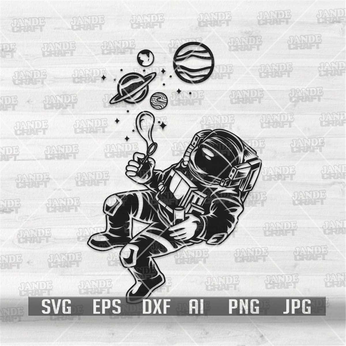 Astronaut Making Planet svg | Outer Space Cut File | Galaxy | Inspire ...