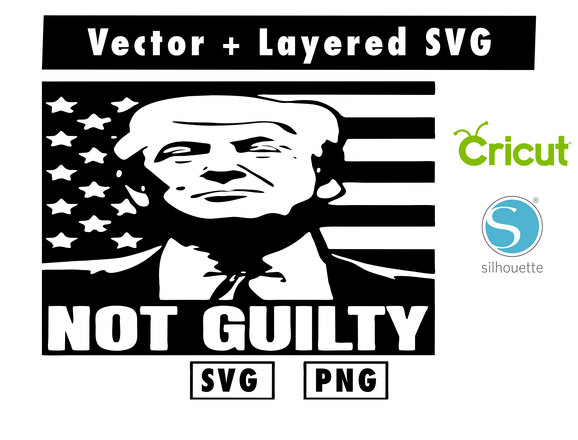 not guilty svg and png files for cricut machine , anime svg - Inspire ...