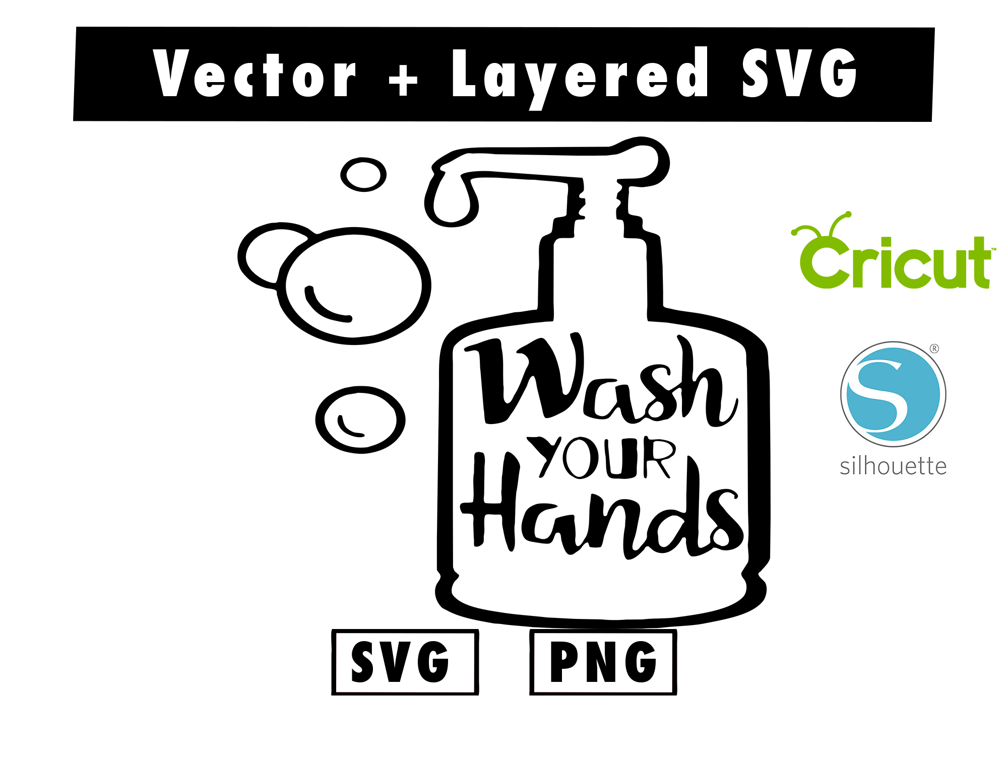 wash your hands svg and png files for cricut machine , anime | Inspire ...