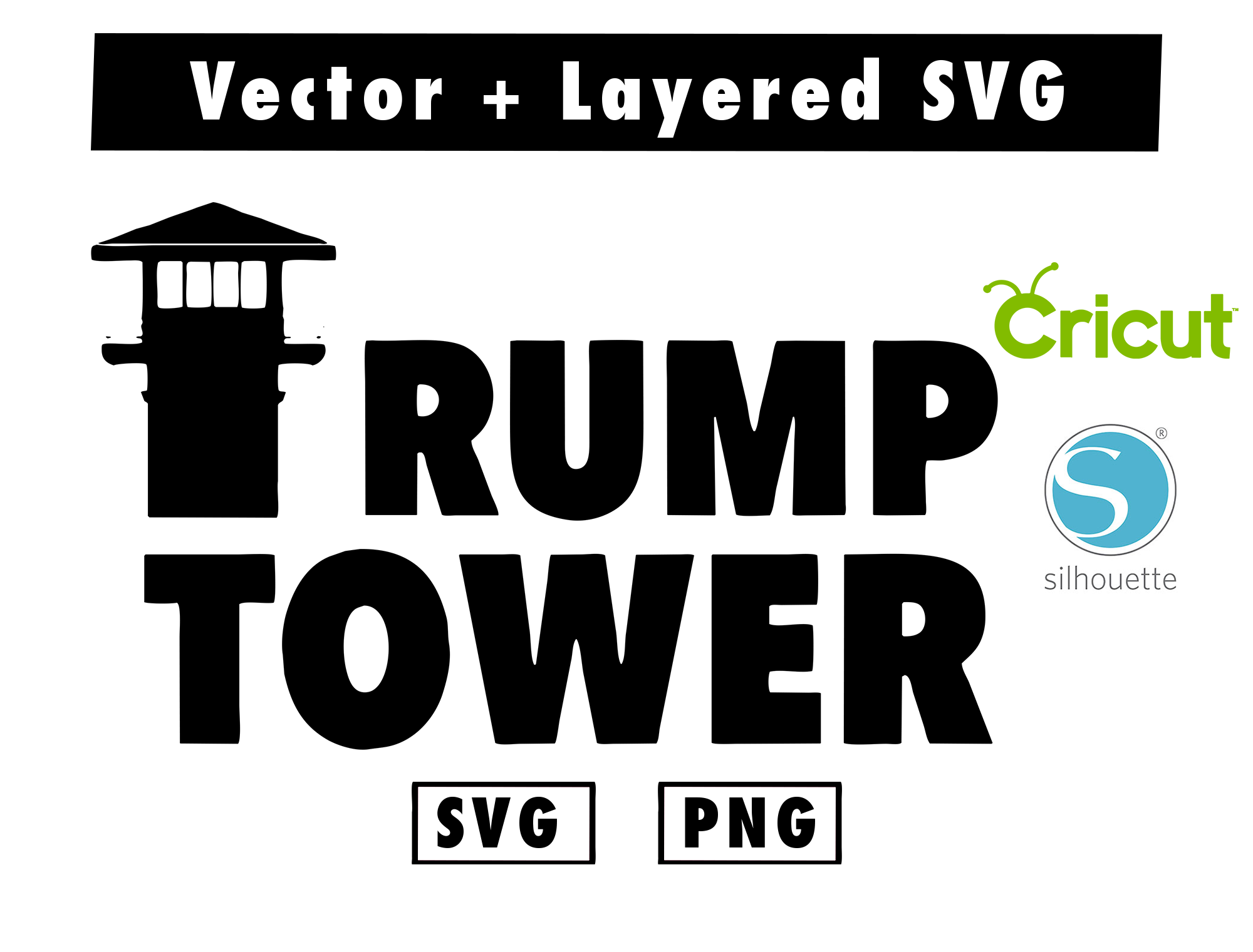 trump tower svg and png files for cricut machine , anime svg | Inspire ...