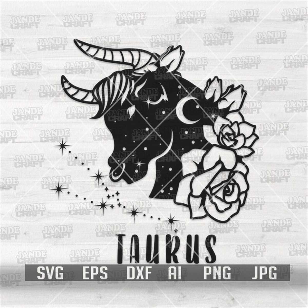 Taurus svg | Constellation Clipart | Zodiac Sign Cut File | - Inspire ...