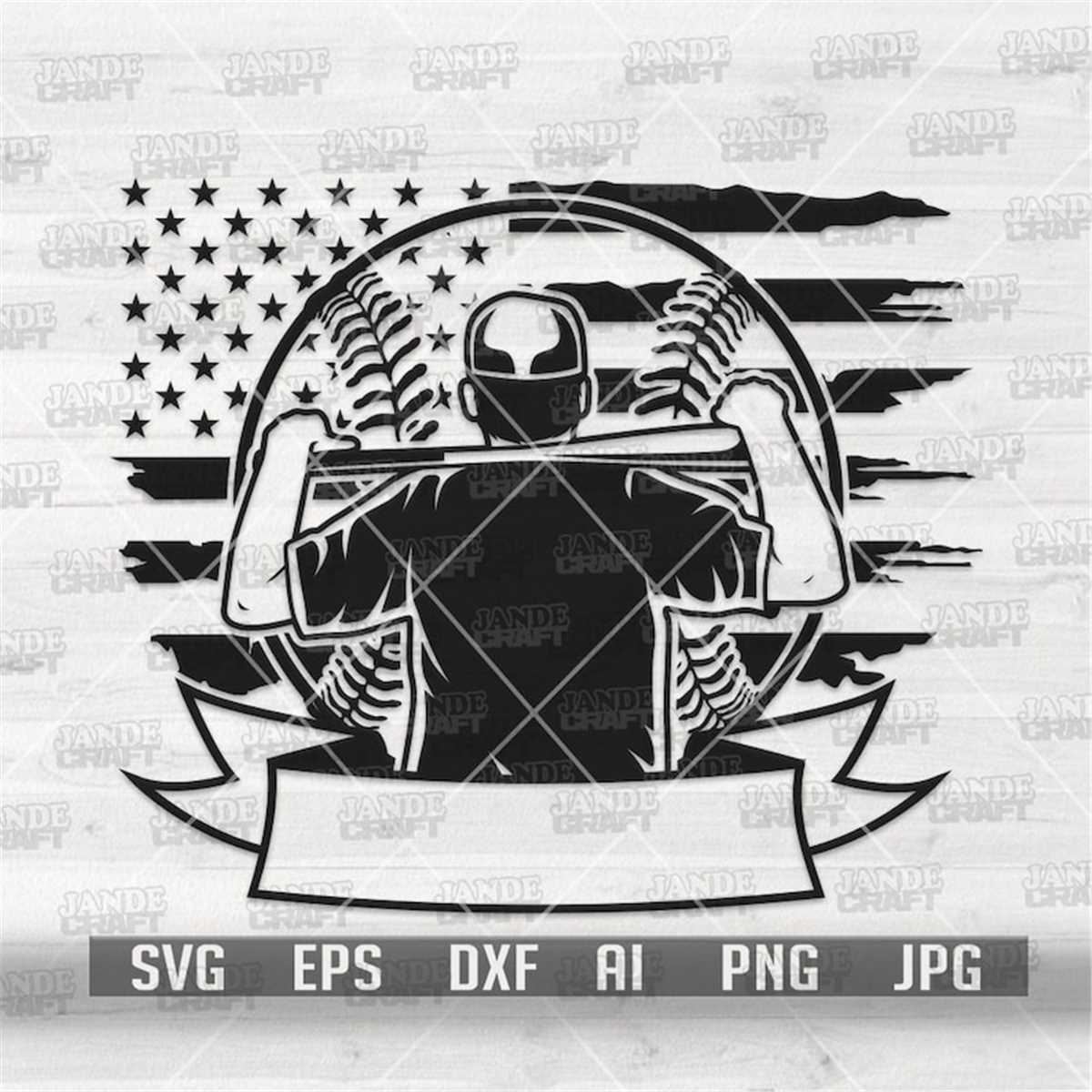 US Baseball Player svg | Sports Dad Clipart | Baseman Cut Fi | Inspire ...