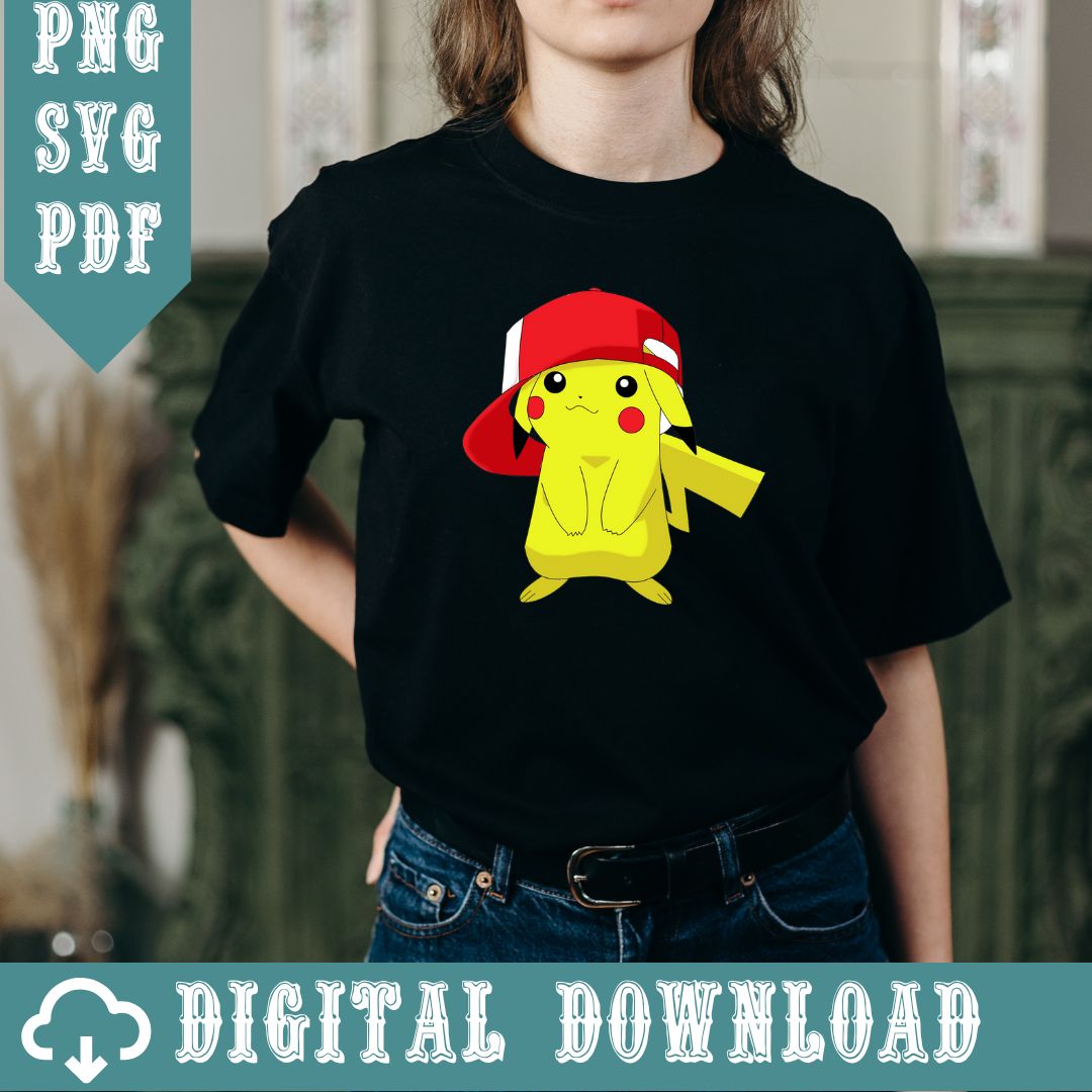 Pikachu SVG File | Pokemon Cricut Vector | Pikachu DIY | PNG | Inspire ...