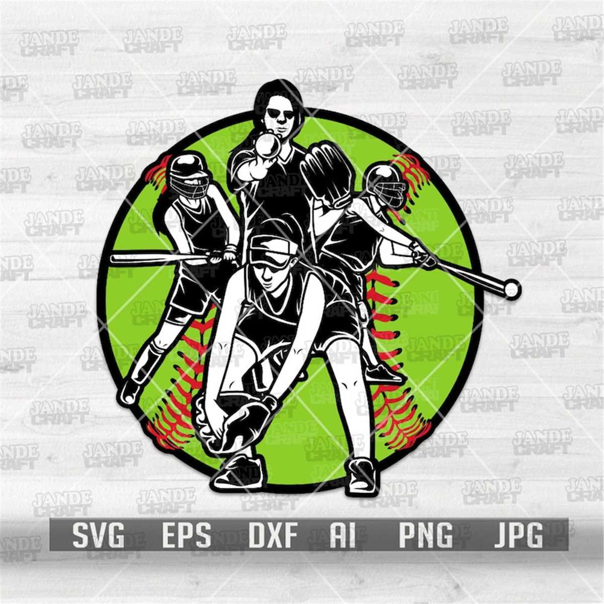 Softball Player svg | Sports Mom Clipart | Softball Team Cut | Inspire ...
