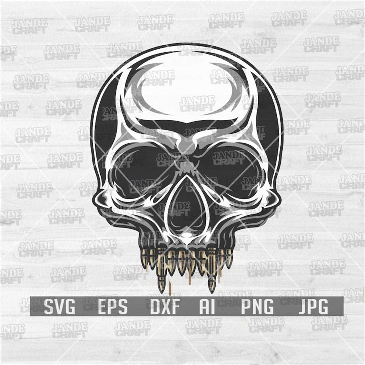 Bullet Skull svg | Bullet Skull png | Skull svg | Skull Shir - Inspire ...
