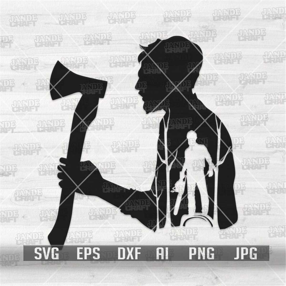 Lumberjack svg | Lumberjack Clipart | Lumberjack Stencil | W | Inspire ...