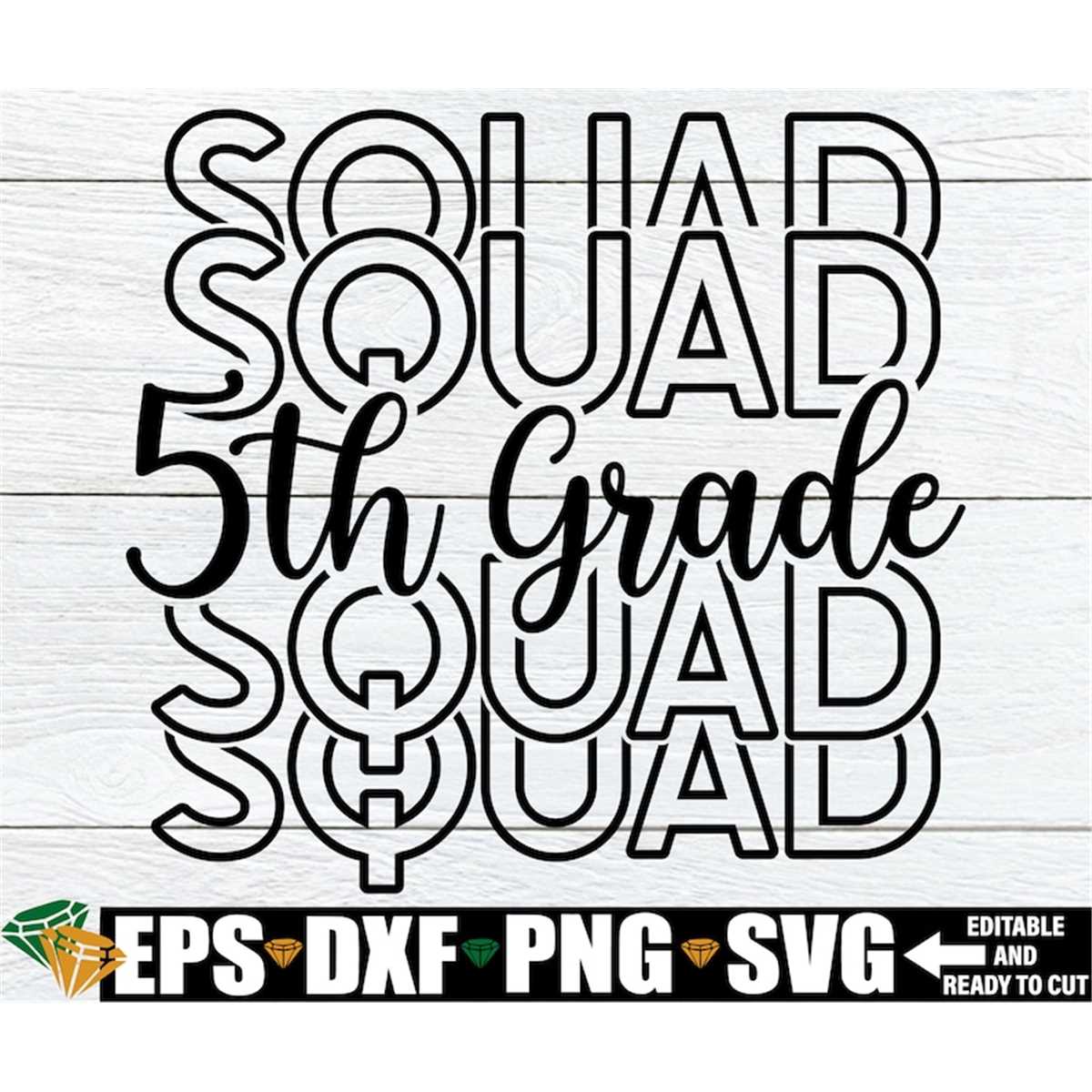 5th Grade Squad, Matching 5th Grade Teacher Shirts SVG, Teac | Inspire ...