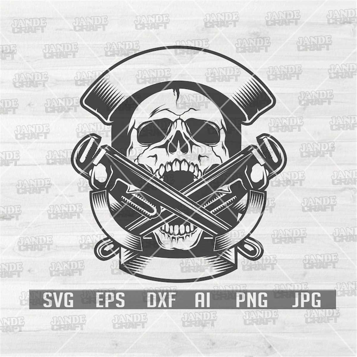 Plumber Svg | Plumber Png | Plumber Skull svg | Plumbing svg | Inspire ...