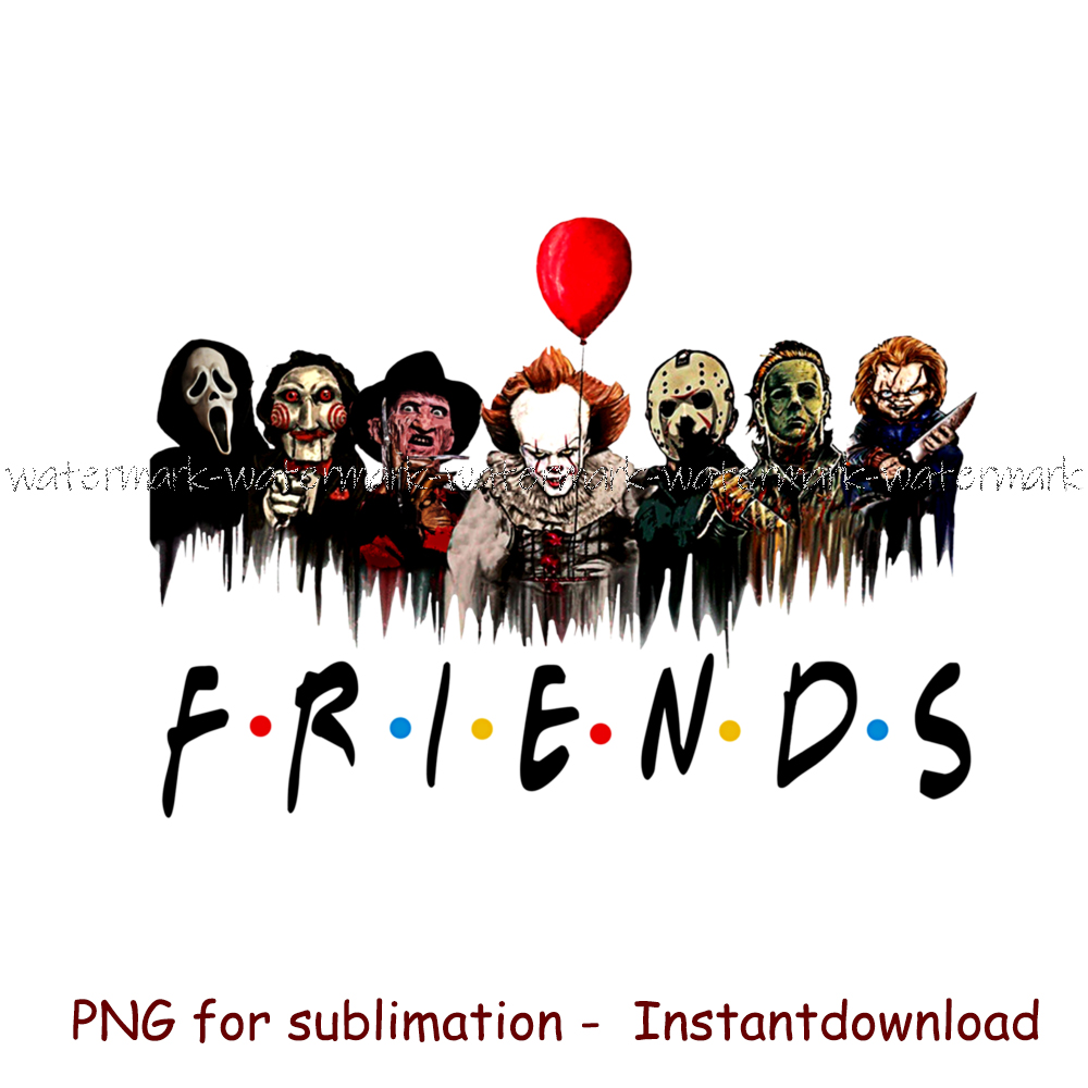 Friends Horror Characters Png, Happy Halloween Gift Png, Hor | Inspire ...