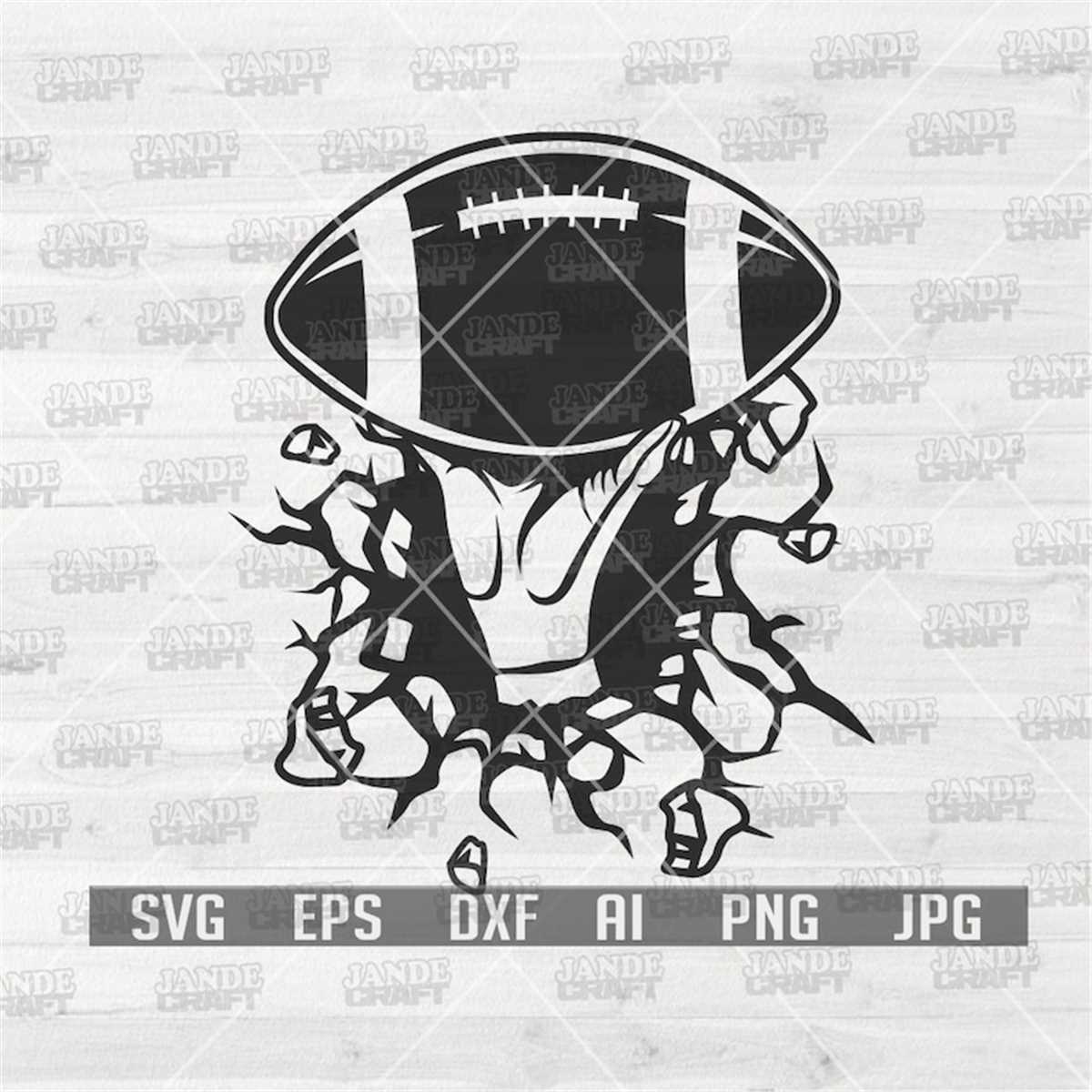 Smashing Wall Football svg | Smash Wall svg | Football Clipa - Inspire ...