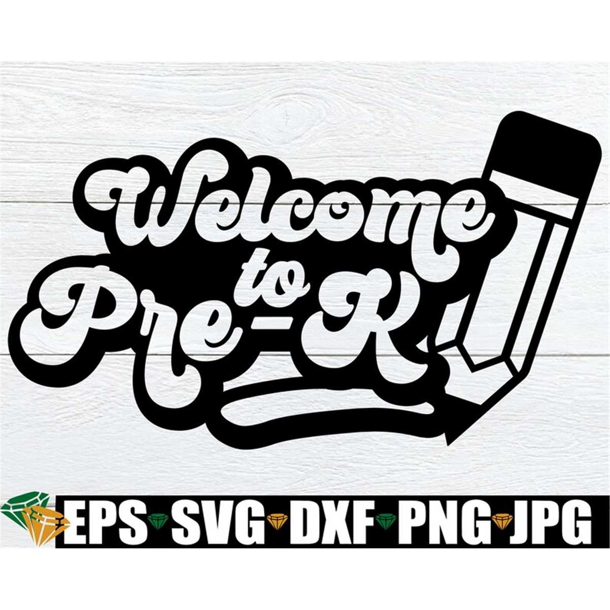 Welcome To Pre-K, Retro Pre-K Teacher svg, Retro Pre-K Sign | Inspire ...