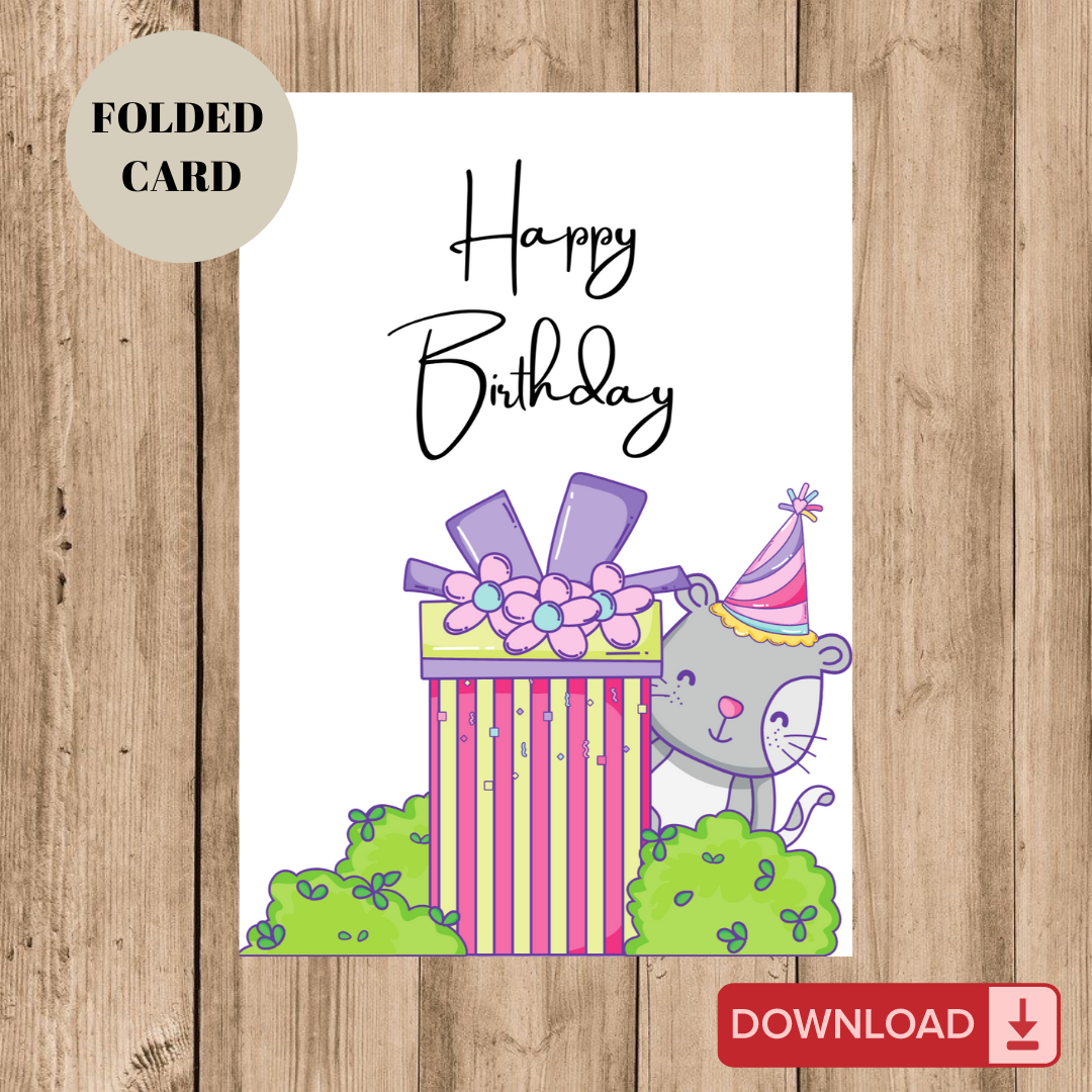Folded card. Digital Download Card. | Inspire Uplift