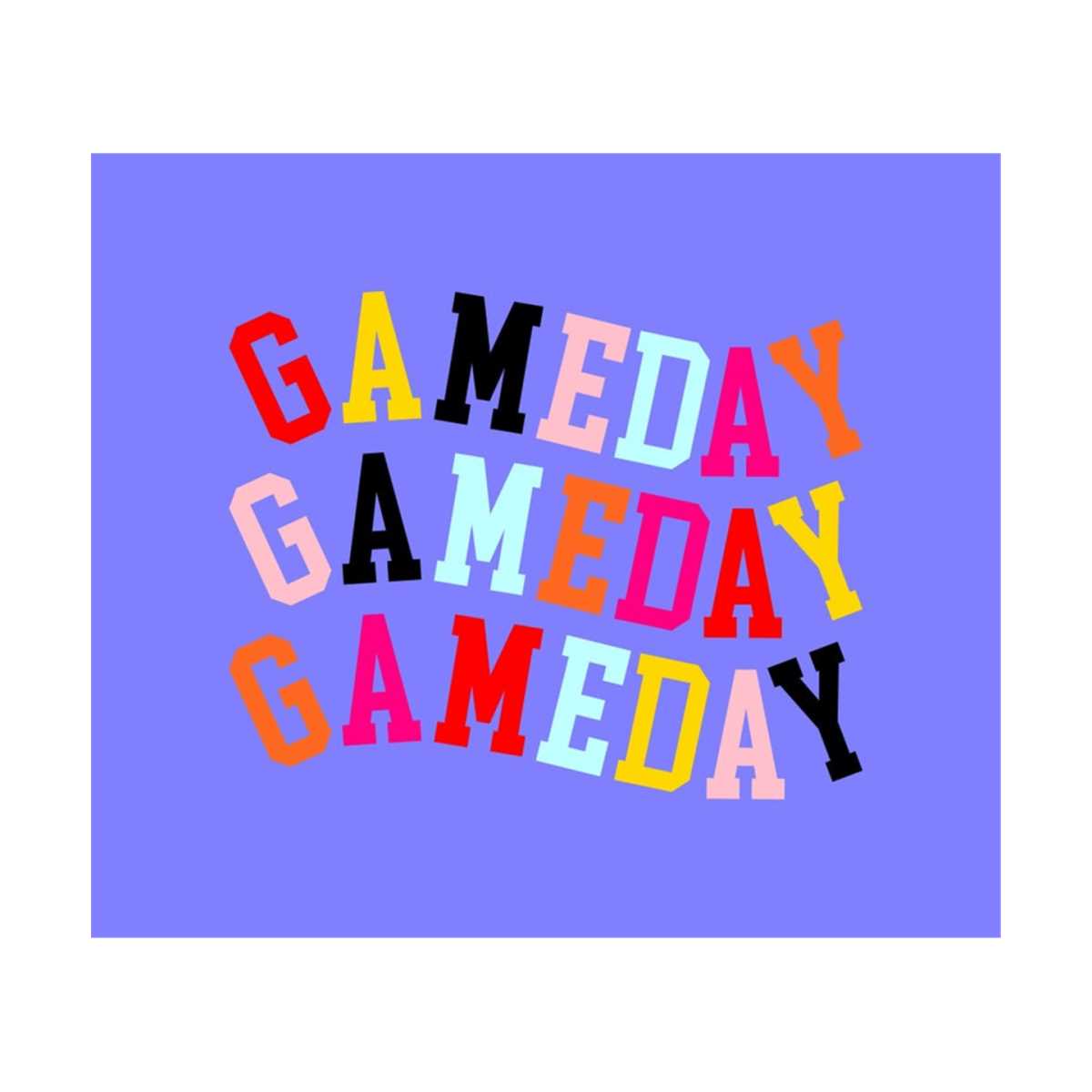 GameDay stacked and curved - SVG, PNG Digital Download | Inspire Uplift