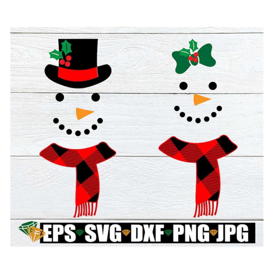 Snowmen svg. Boy snowman svg. Girl snowman svg. Christmas sv | Inspire ...