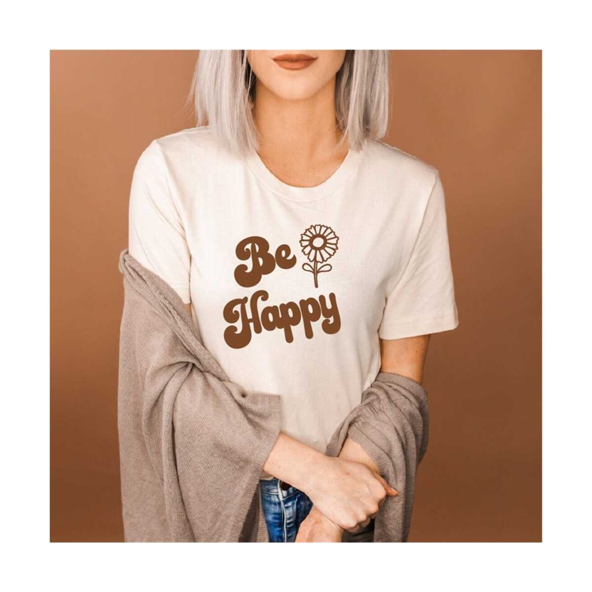 Be happy svg, happy svg, retro svg, Nice Human cut files, Gr | Inspire ...