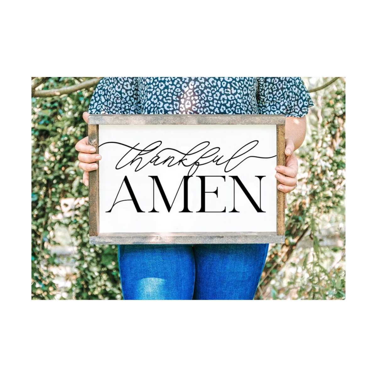 Thankful Amen svg, Thankful svg, Amen svg, Thankful Home Sig - Inspire ...