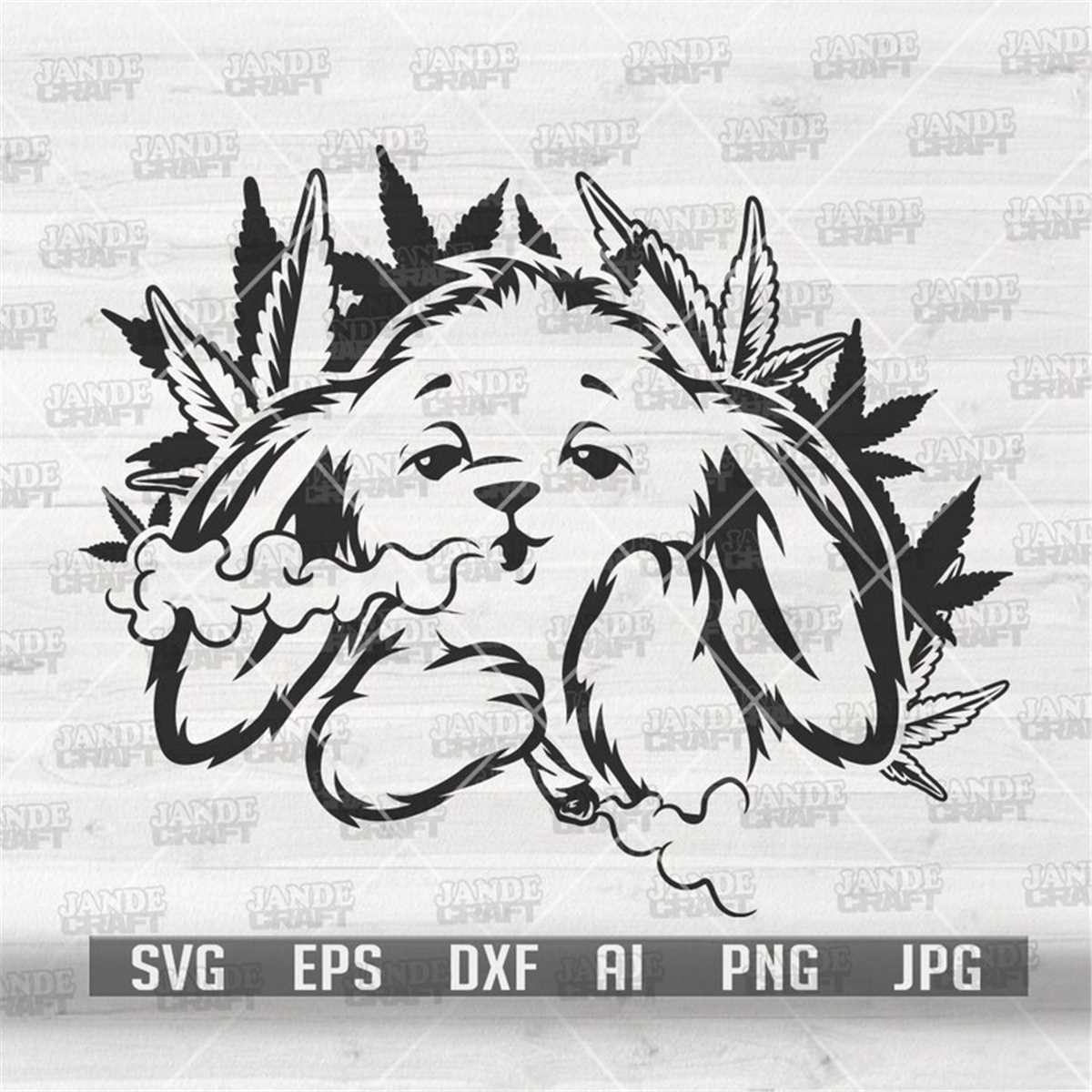 Bunny Smoking Joint svg | Bunny Smoking Weed svg | Smoking C - Inspire ...