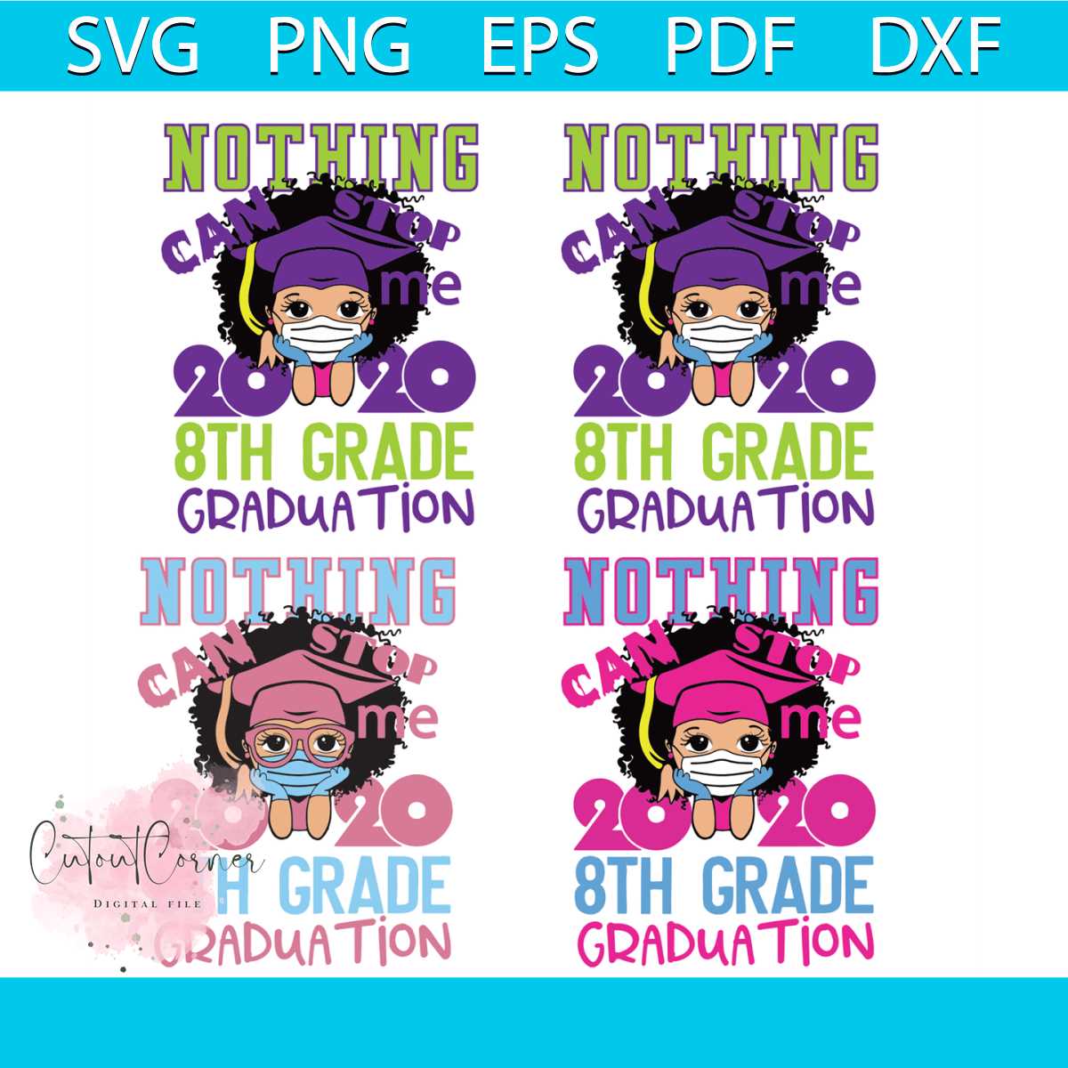 Nothing Can Stop Me 2020 Bundle Svg, Graduation Svg, 8th Gra | Inspire ...