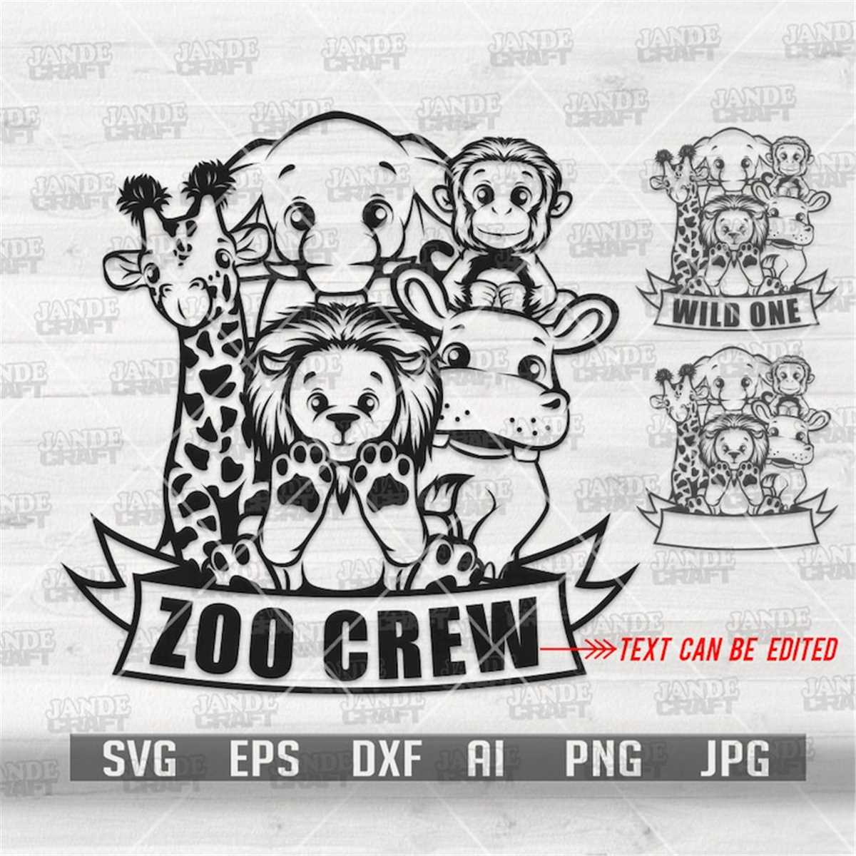 Zoo Crew svg | Wild One svg | Zoo Animals Clipart | Birthday - Inspire ...
