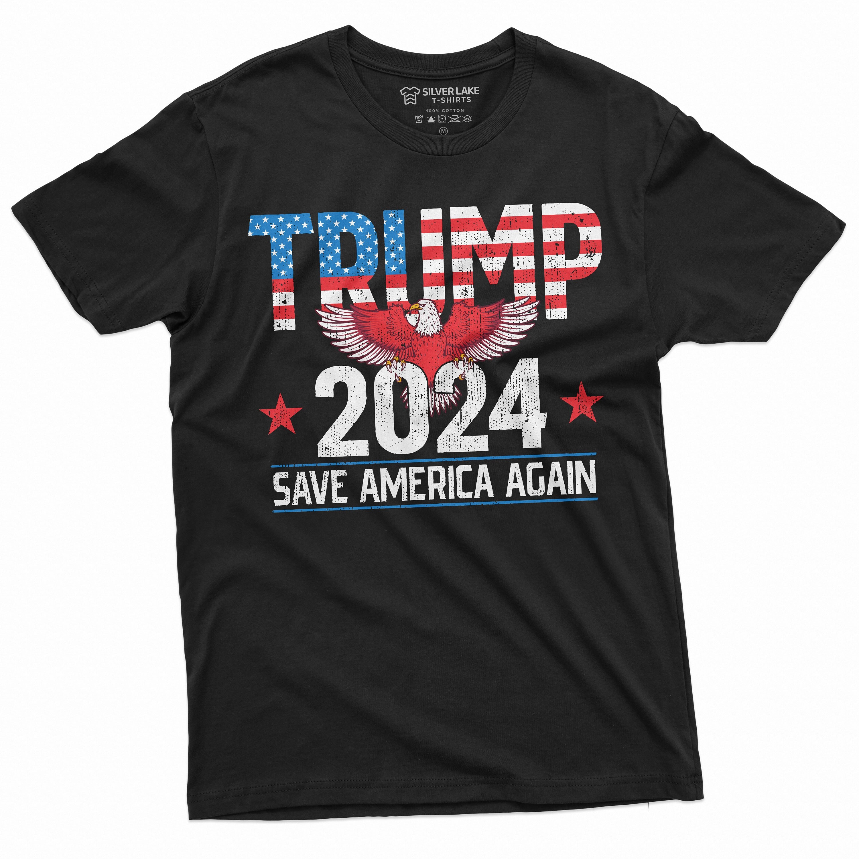 Mens Trump Save America Again Political T-shirt Trump 2024 r | Inspire ...