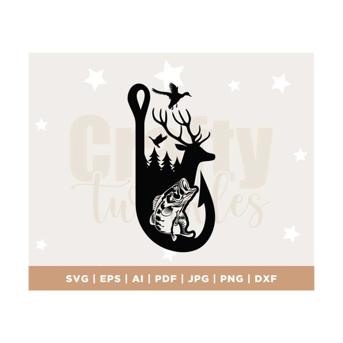 Fish svg, Deer Hunting, Fishing svg, Bass, Fish Hook, Duck S | Inspire ...