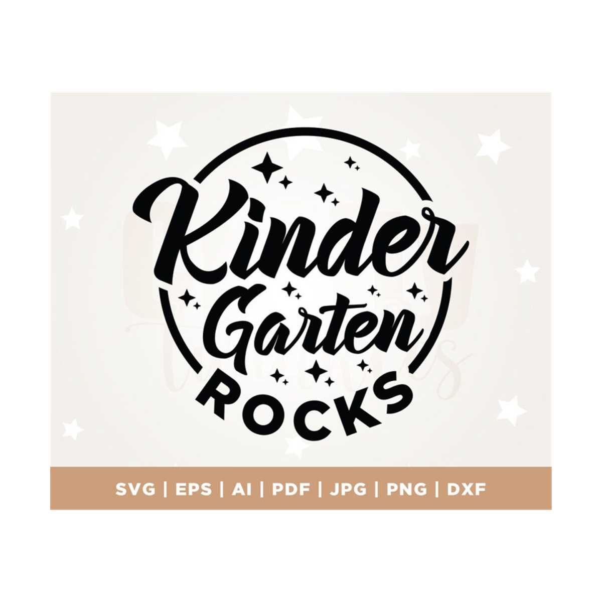Kindergarten Rocks svg, Kindergarten svg, rocks svg, Kinderg | Inspire ...