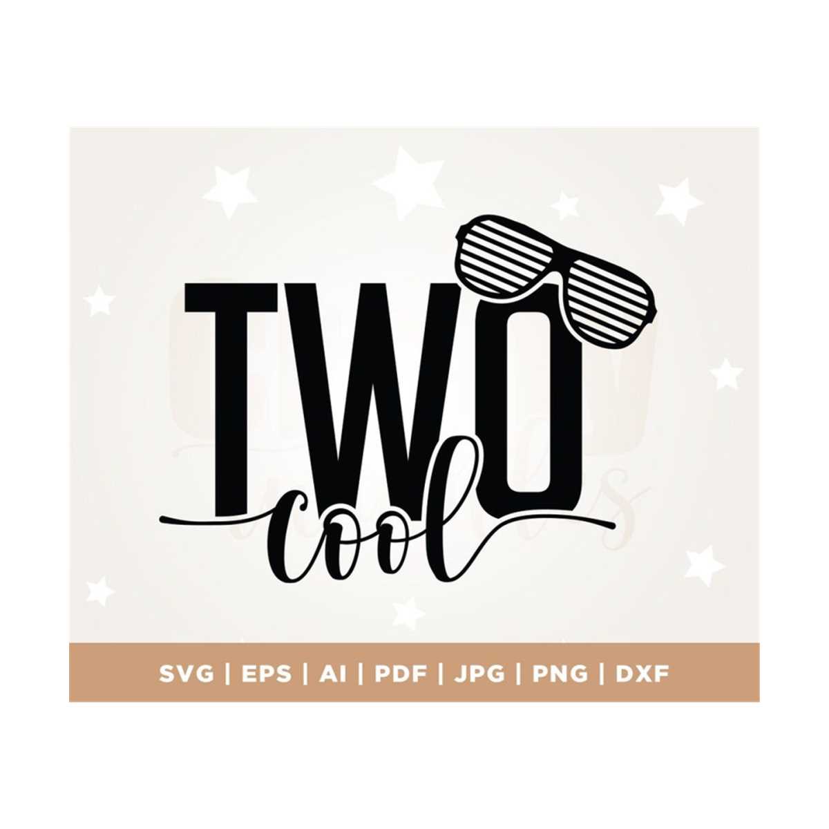 Two cool svg, Toddler svg, Birthday svg, Shirt, Sunglasses s | Inspire ...