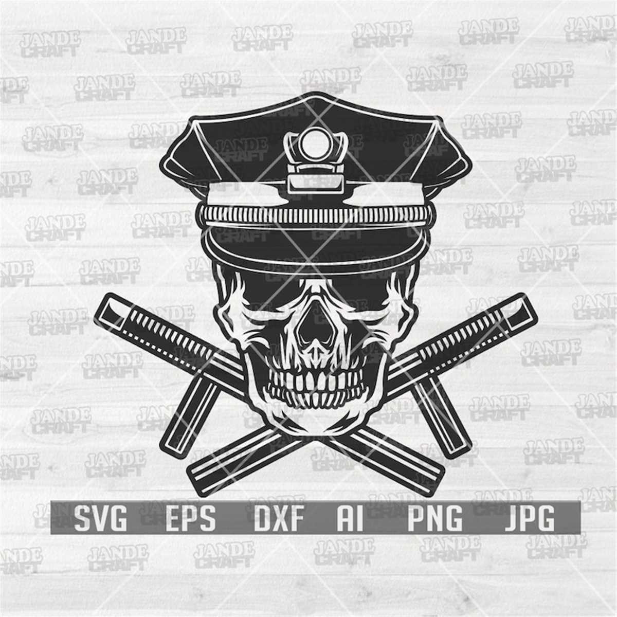 police skull clipart - Inspire Uplift