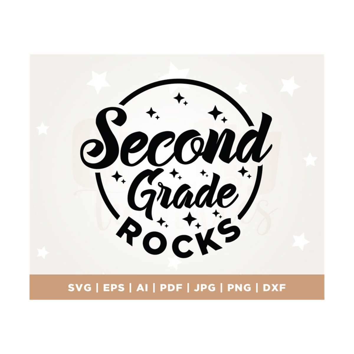 2nd Grade Rocks svg, back to school svg, rocks svg, grade ro | Inspire ...
