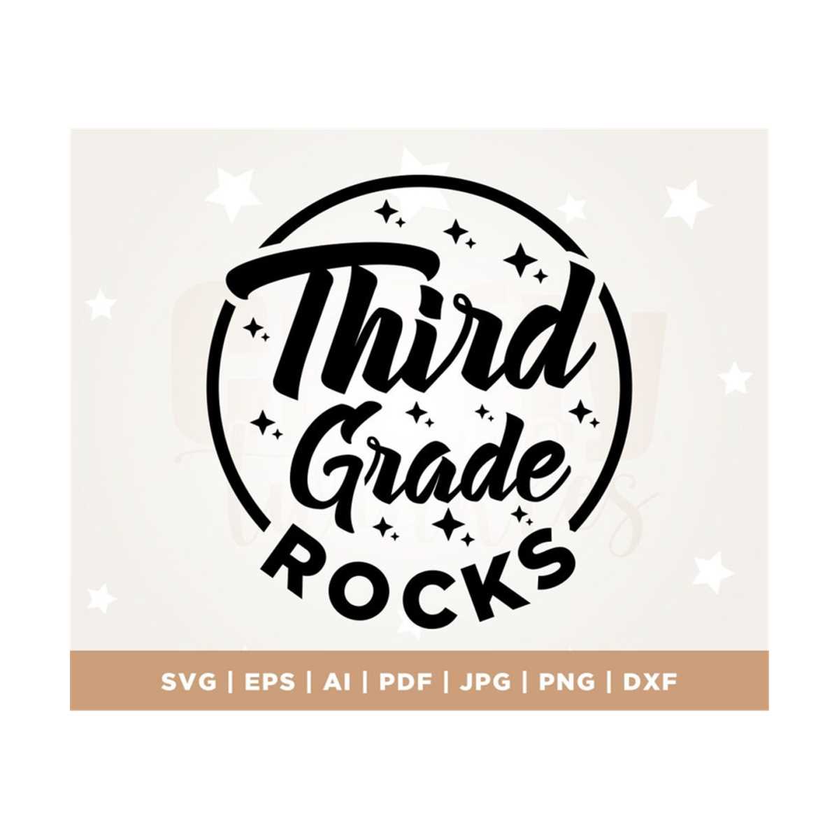 3rd Grade Rocks svg, back to school svg, rocks svg, grade ro | Inspire ...