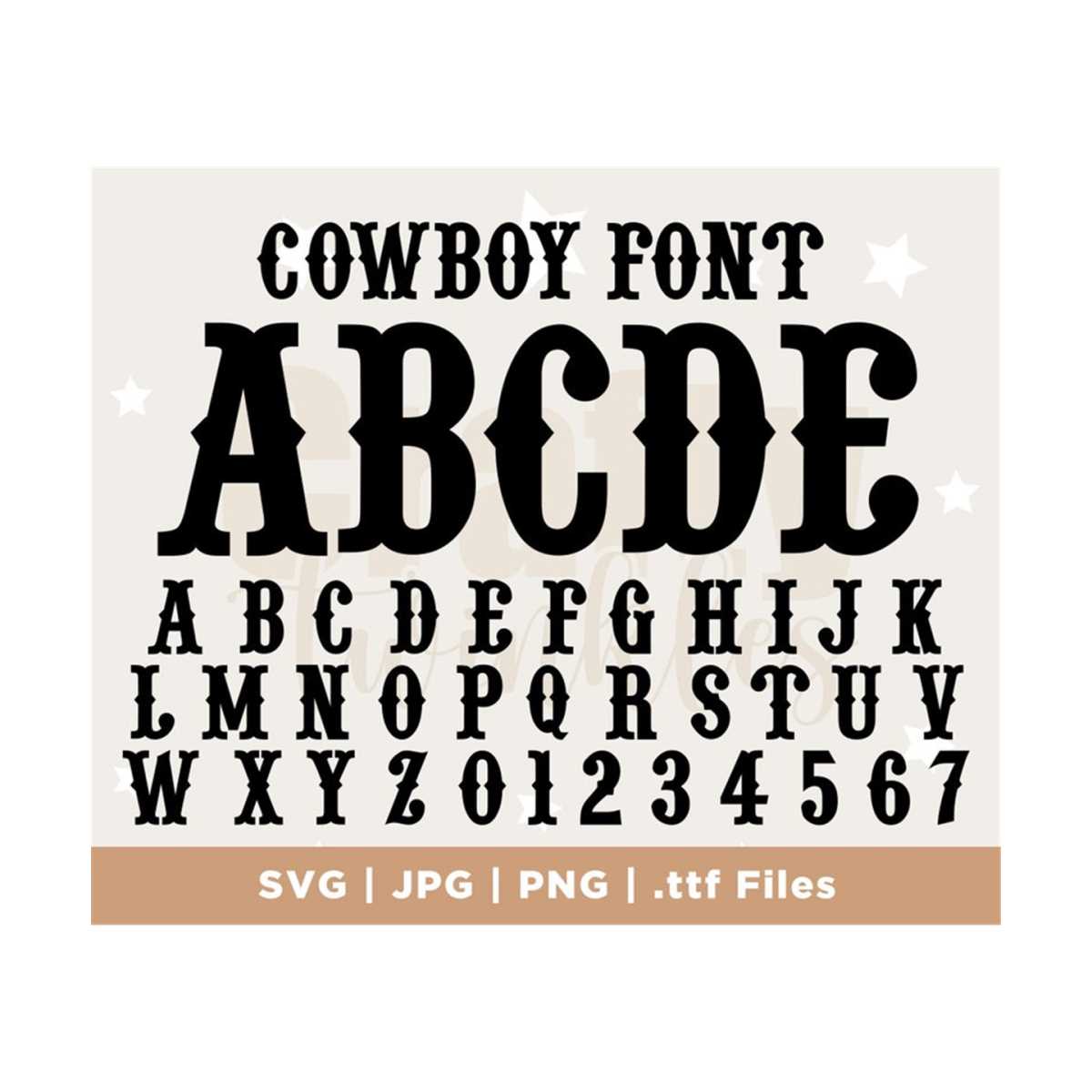 Cowboy Font ttf, Svg Files, Cowboy Font, Svg, Western Font, | Inspire ...