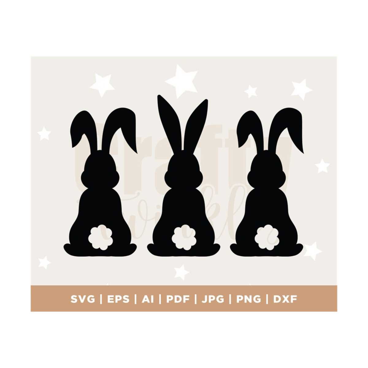 Bunnies SVG, Bummy svg, Easter, Cut file, Easter SVG, Easter | Inspire ...