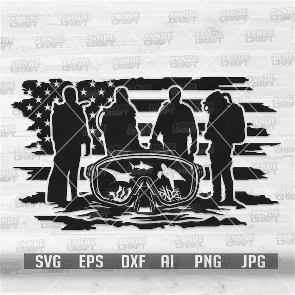 US Scuba Diver svg | Scuba Squad svg | Scuba Team svg | Scub | Inspire ...