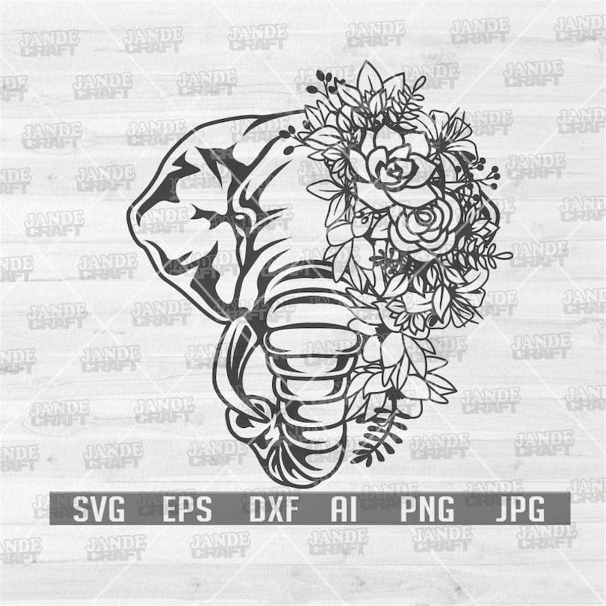 Floral Elephant svg | Elephant Clipart | Elephant Cutfile | | Inspire ...