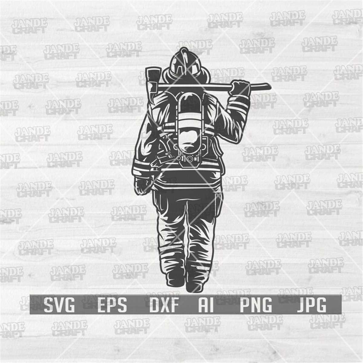 Firefighter Svg | Fireman Svg | Firefighter cut files | Fire | Inspire ...