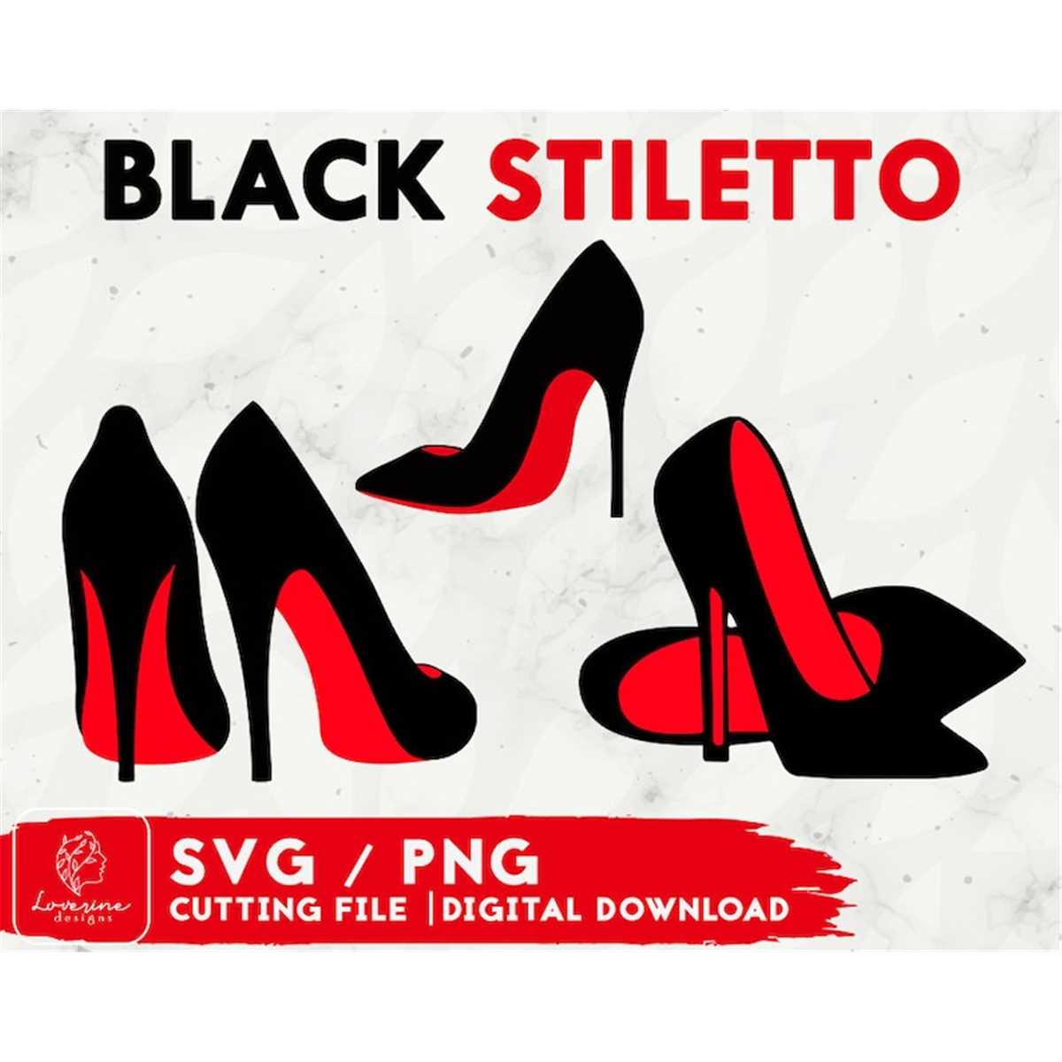 Red Bottom Stiletto Heels SVG Design, High Heel Shoe Svg Fil | Inspire ...