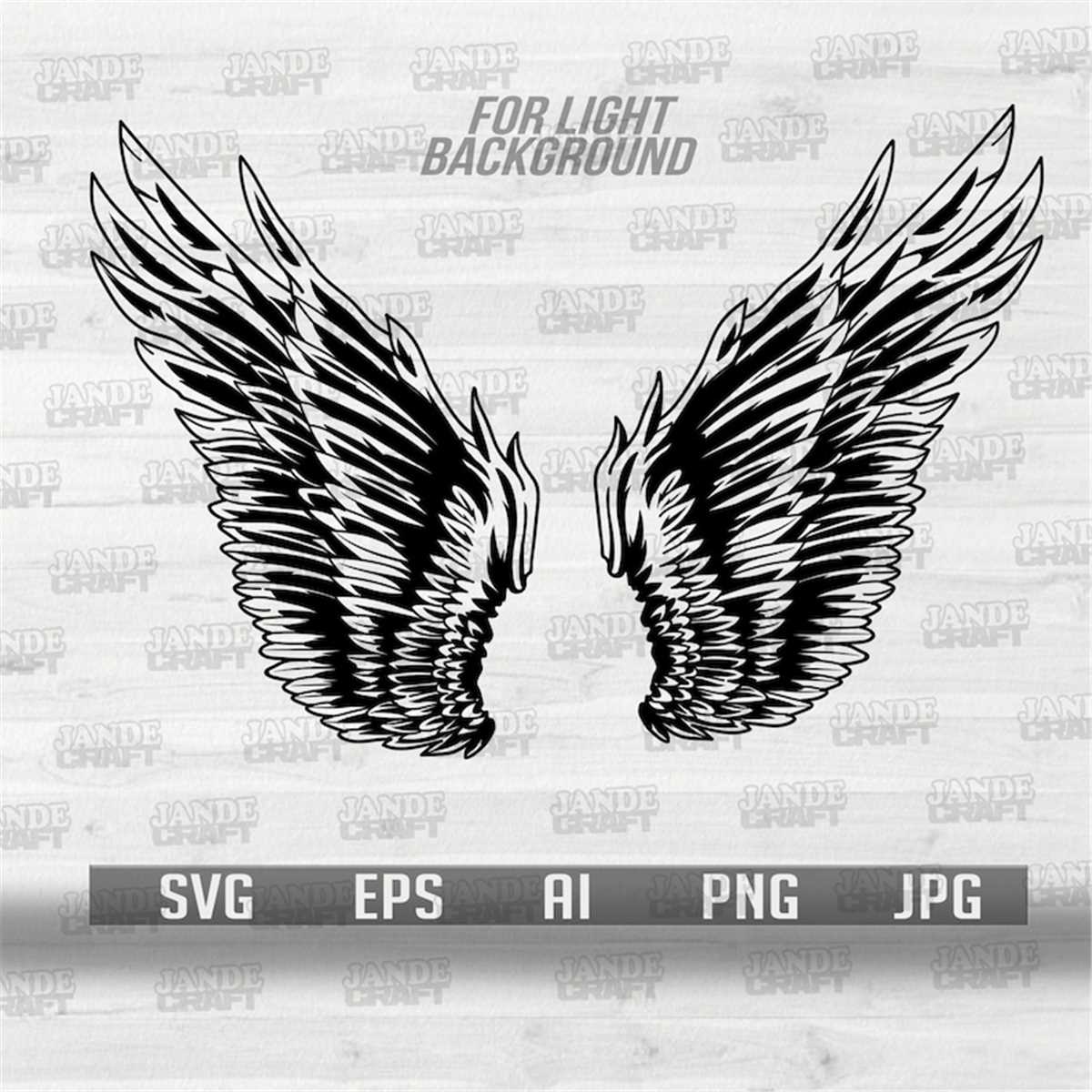 Wing Svg | Wing Clipart | Angel Wings svg | Angel svg | Wing | Inspire ...