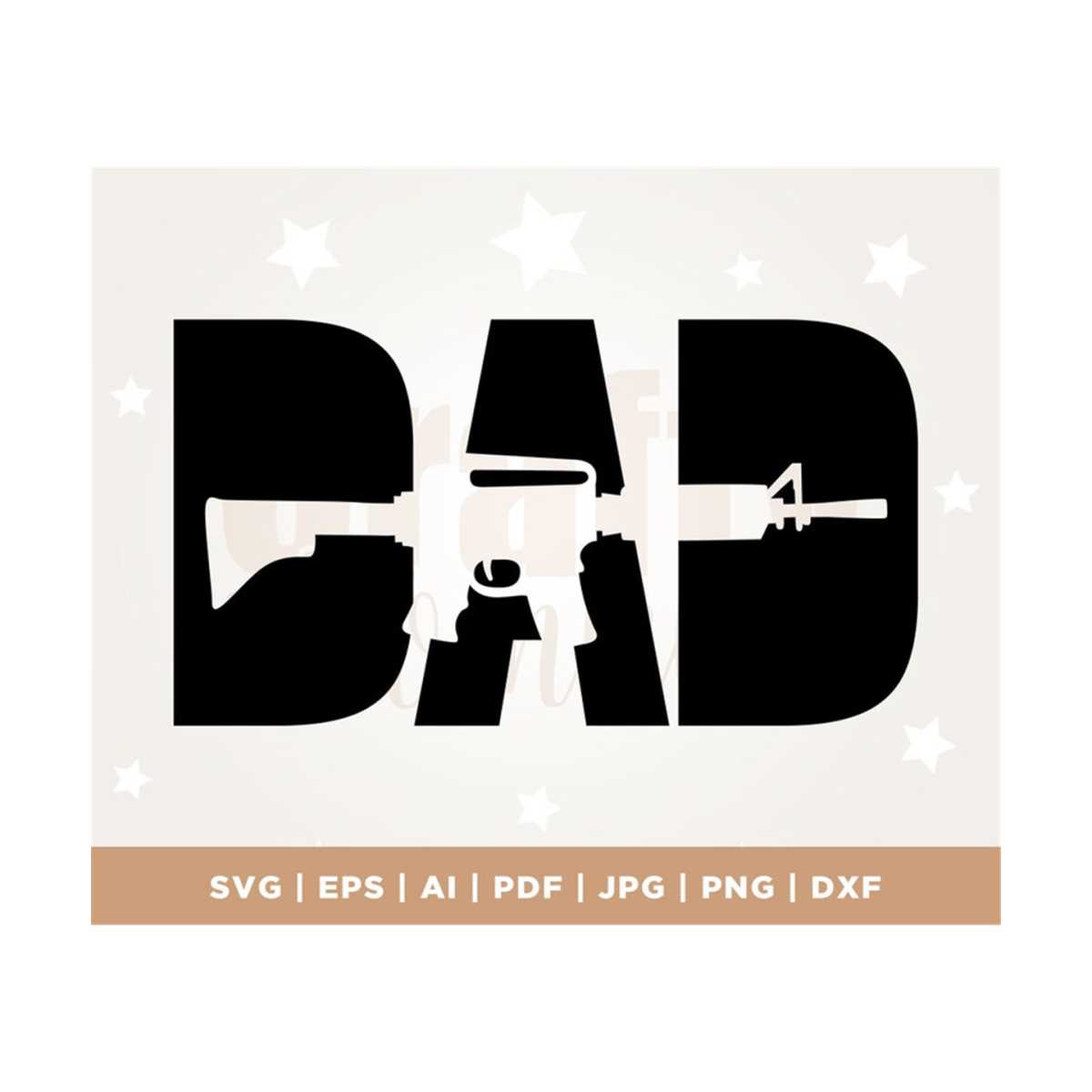 Second Amendment, Dad Rifle SVG, PNG, Gun Rights Heat Press, | Inspire ...
