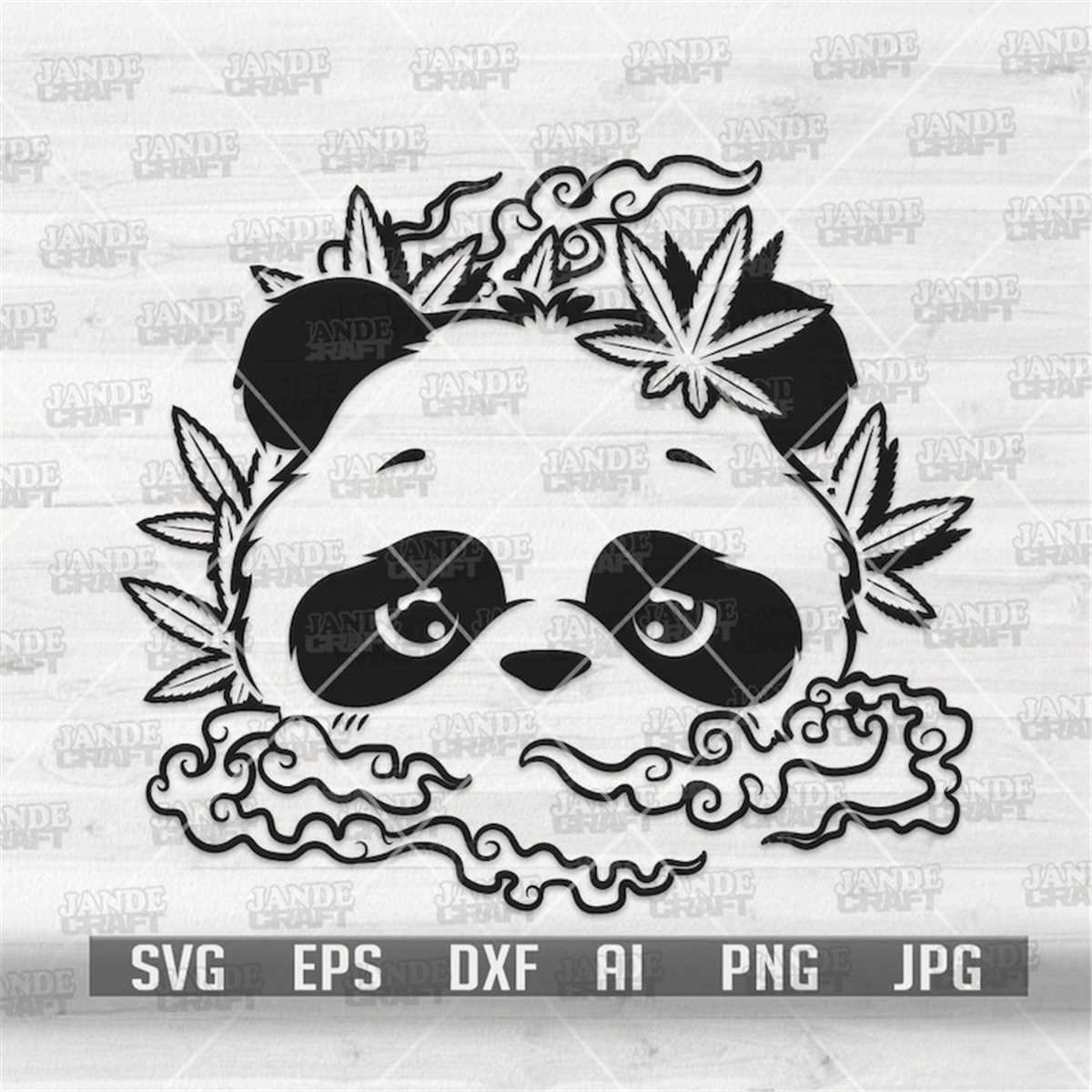 High Panda Smoking Weed svg | Smoking Joint svg | High Panda - Inspire ...