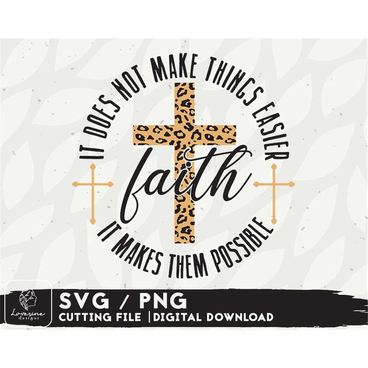 Faith Cross SVG Design - Christian Quote svg Files For Cricu | Inspire ...