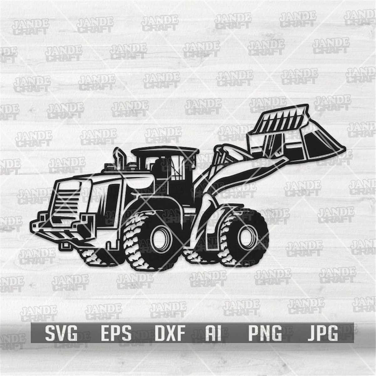 Front End Loader svg | Heavy Equipment Clipart | Constructio | Inspire ...