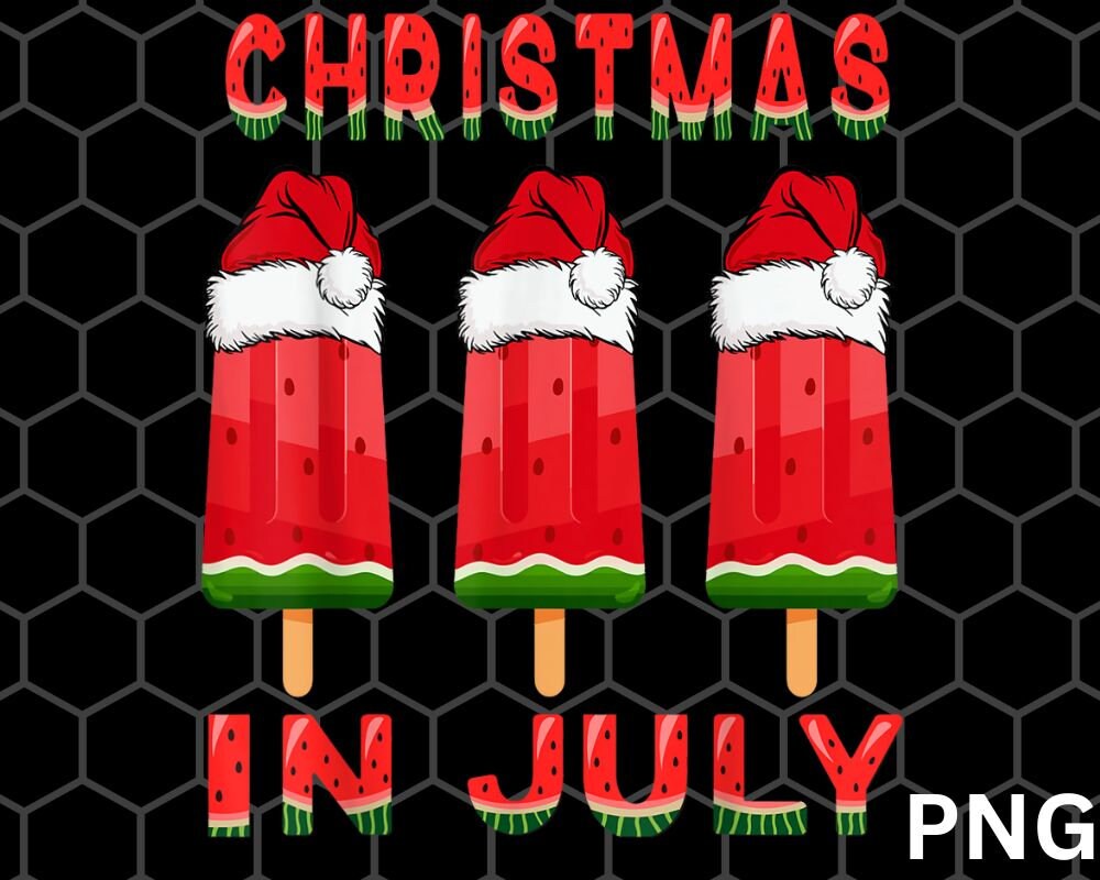christmas in july PNG, watermelon ice pops png, fun christma - Inspire ...